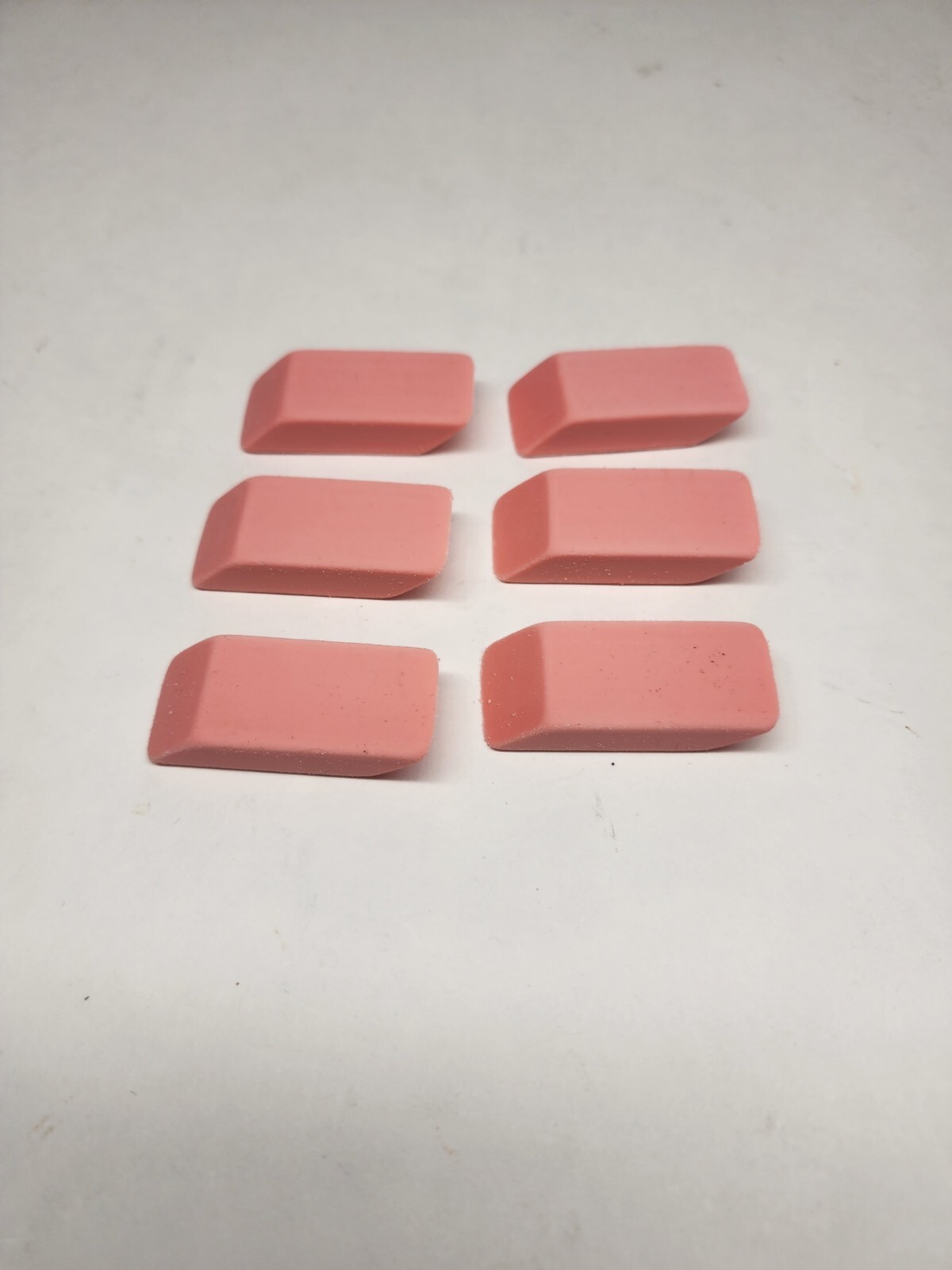Beveled Pink Eraser PVC & Latex Free Pack of 6 NEW | eBay