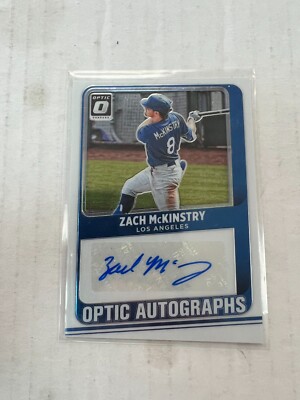 Zach McKinstry 2021 Donruss Optic Auto Base #OA-ZM NrMt | eBay