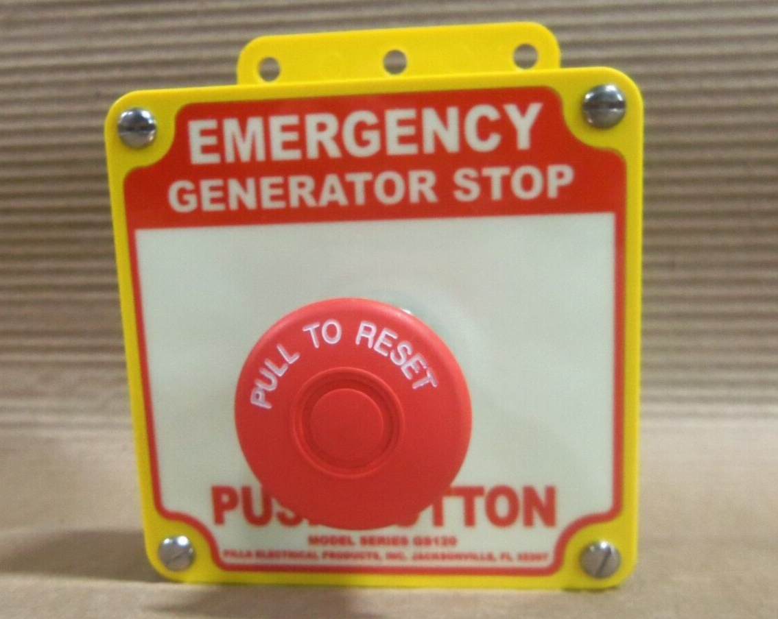 Pilla Electric GS120 Emergency Generator E-stop Stop Button for sale ...