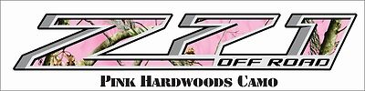 Z71 Decal Chevy GMC Pink Camo 4x4 Sierra 1500 2500 3500 girl | eBay