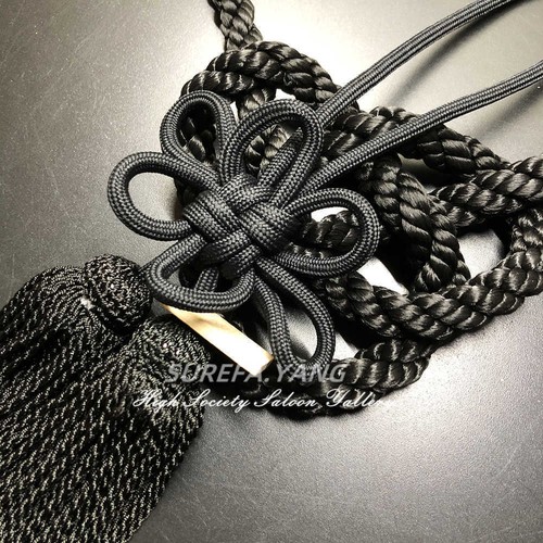 A Set of Jdm Junction Produced Black Jp Kintsuna Rope Kiku Knot Cars ...