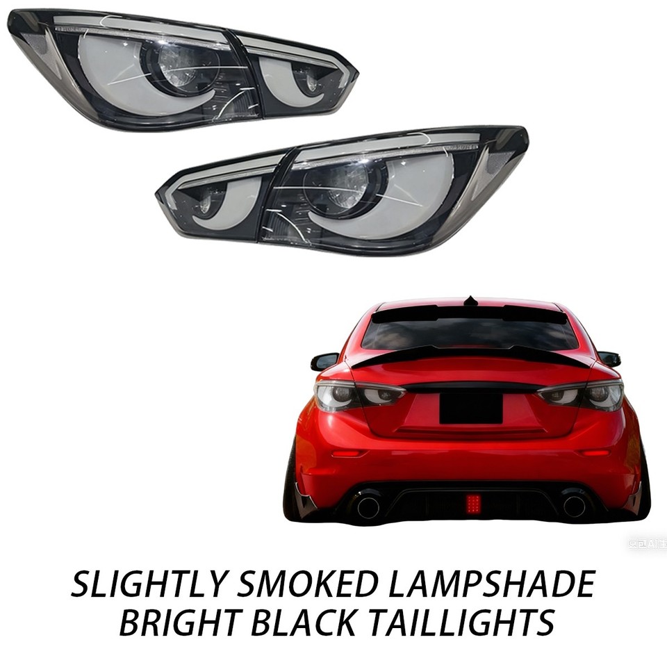 Smoke LED Tail Lights Rear Brake Lamps For 2014-2017 INFINITI Q50 V37 ...