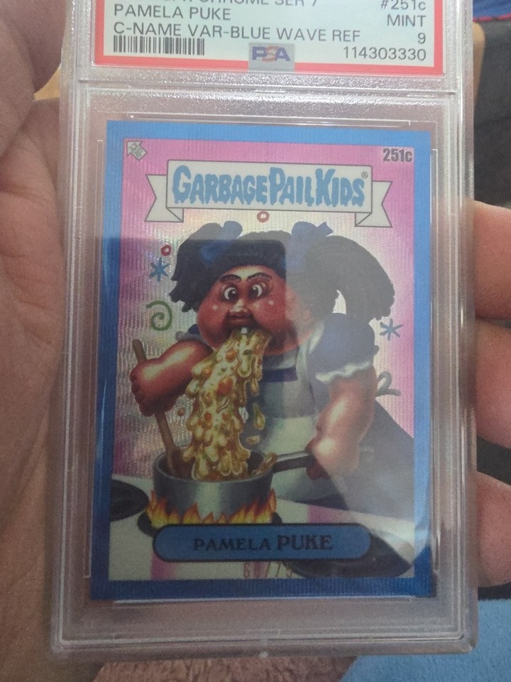 Psa 9 2024 Topps Chrome GPK Garbage Pail Kids Series 7 Pamela Puke 68/ ...