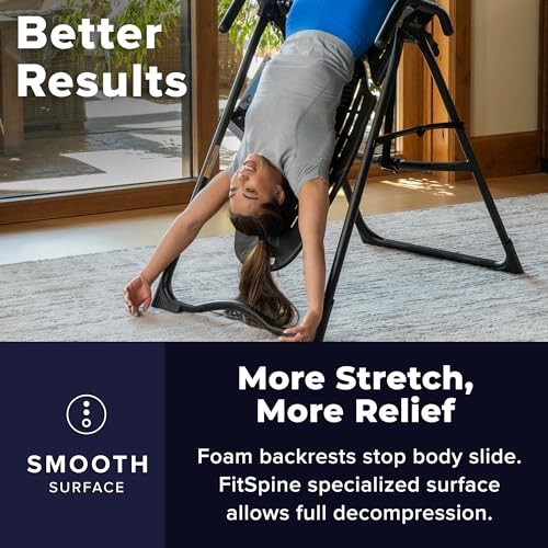 TEETER EP-560 INVERSION TABLE W/ACCESSORIES, HEAT & VIBRATION CUSHION ...