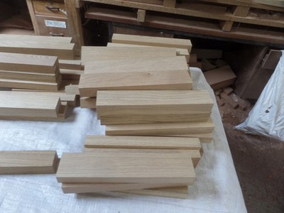 hardwood timber off cuts Oak various sizes (20525BR) hobby pack planed ...