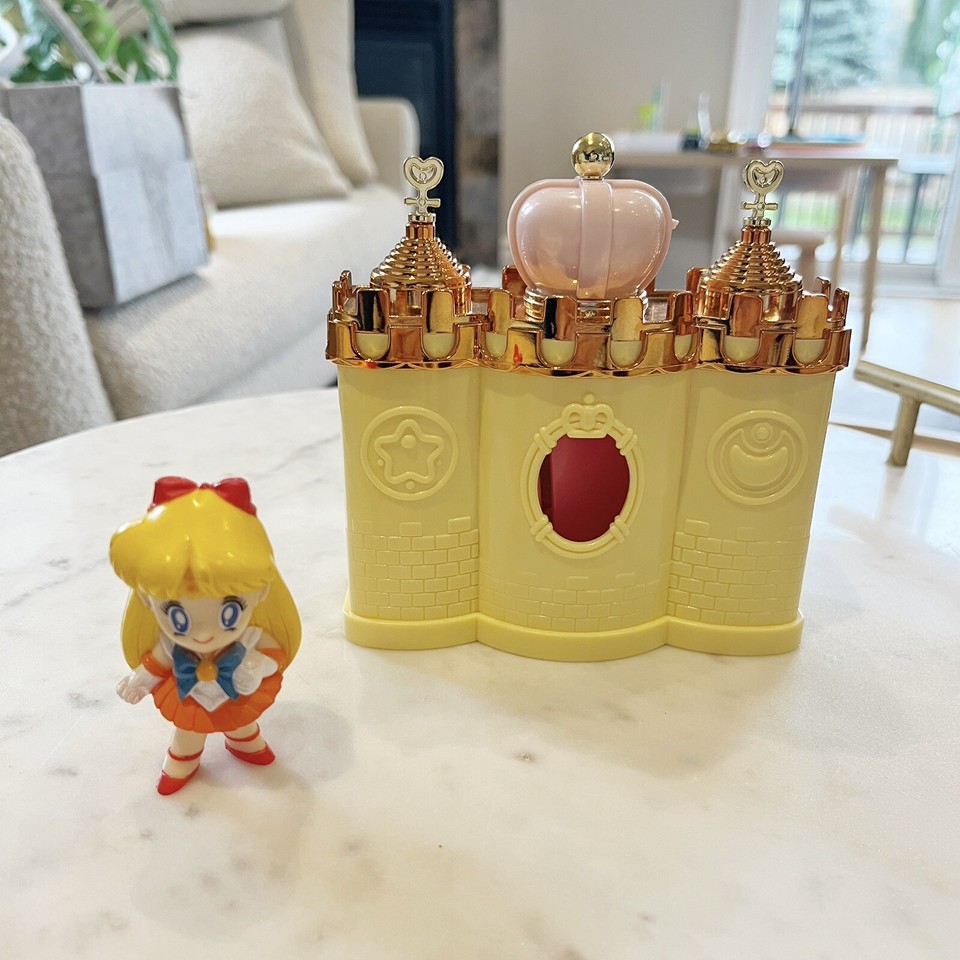 Vintage Sailor Moon Cutie Palace w/ Sailor Venus Mini Figurine Playset ...