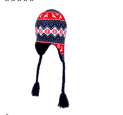 Wembly Holiday Fairisle Peruvian Winter Hat, Unisex Adult, Nvy/Red/Wht ...