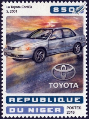 2001 TOYOTA COROLLA S Classic Car Stamp (2016 Niger) | eBay