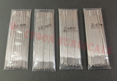 Veterinary Threaded K Wire 1.0mm, 1.5mm, 2.0mm & 2.5mm (Lot of 400pcs ...