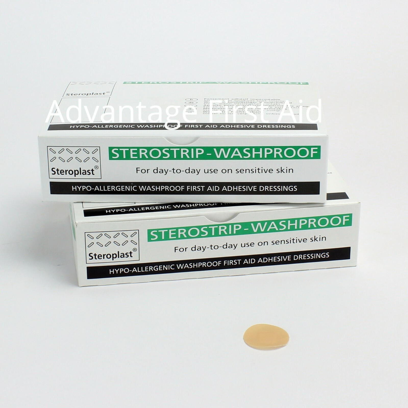 Washproof Hypo Allergenic First Aid Plasters. Spot Round, Small ...