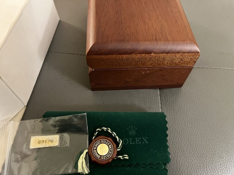 ROLEX Wooden Box Antique Rare 1960s Box And Genuine Accessories | eBay