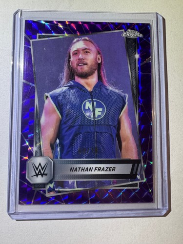 2025 Topps Chrome WWE Nathan Frazer Purple Geometric Refractor /10 | eBay