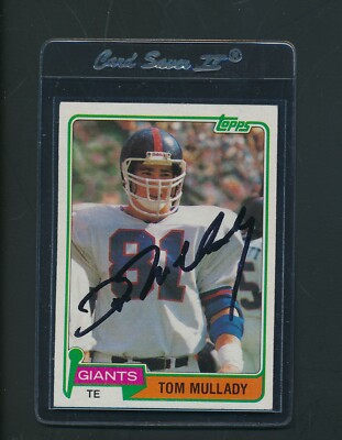 1981 Topps #417 Tom Mullady Giants Signed Auto *B864 | eBay