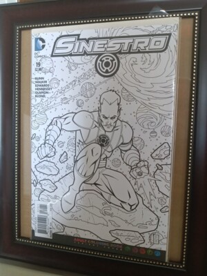 Sinestro #19 adult coloring book cover variant DC comics NM. P09 | eBay