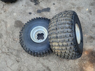 83 84 85 ATC200X HONDA OEM REAR WHEELS RIM TIRES 1983 1984 1985 ATC ...