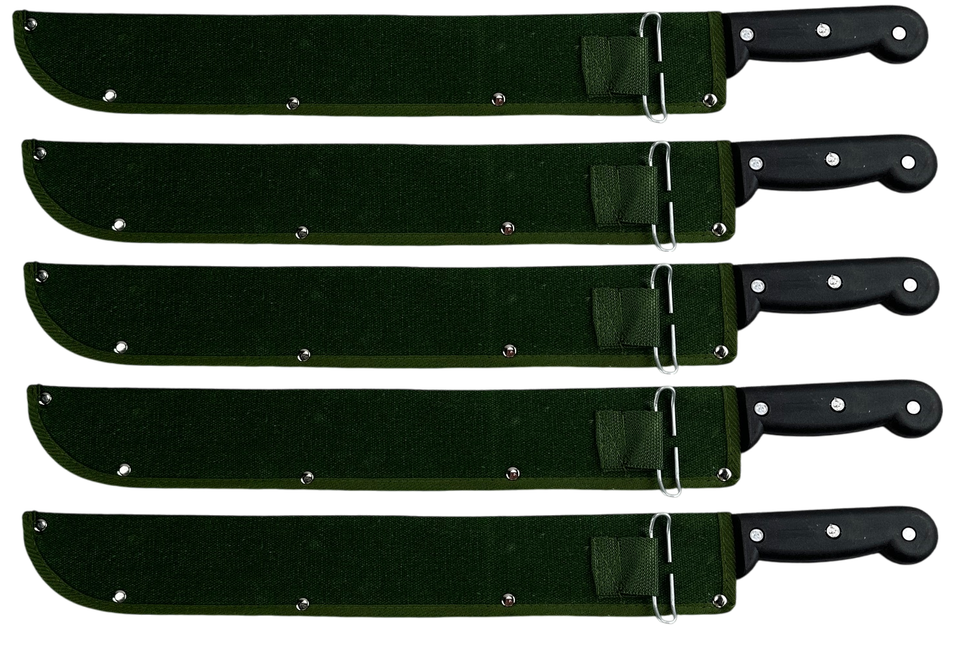 48 Piece Set MACHETES With Sheaths 18" Heat Treated Steel Blade Machete ...