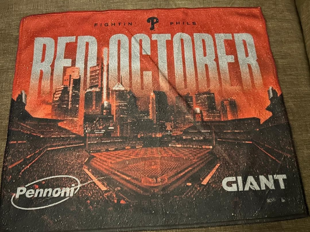 2025 PHILADELPHIA PHILLIES RED OCTOBER RALLY TOWEL POSTSEASON NLDS GAME ...