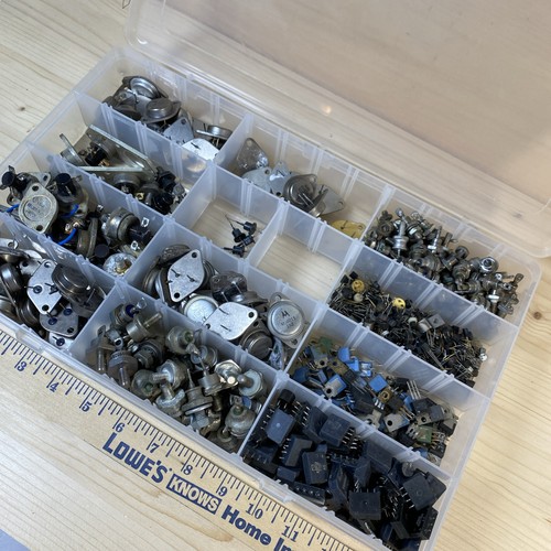 USED HUGE GRAB BAG: Transistors, Diodes, SCR, Bridges-as is. Incl ...