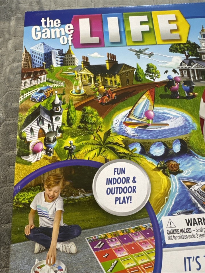 The Game of Life Giant Edition Indoor Outdoor Fun Family Game Night ...