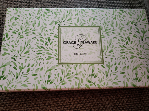 Grace Teaware Floral Cutlery Serving Spoons New In Box Box Wear | eBay