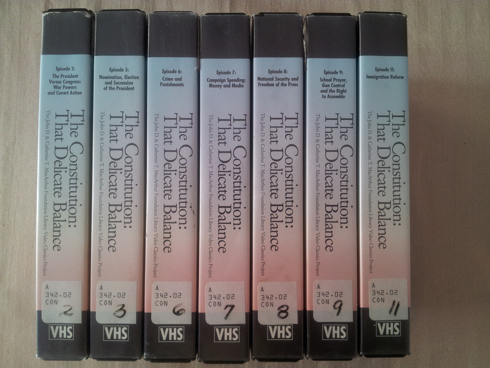 The Constitution: That Delicate Balance (7 of 13 Episodes) VHS RARE ...