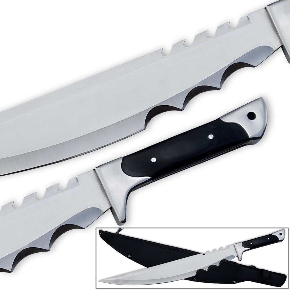 Devastator Warblade Bolo MACHETE Full Tang Sword 24in Fantasy Warrior ...