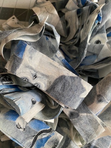 Rag Rug Yarn Precut Fabric Strips Amish Knot Braided Crochet Toothbrush ...