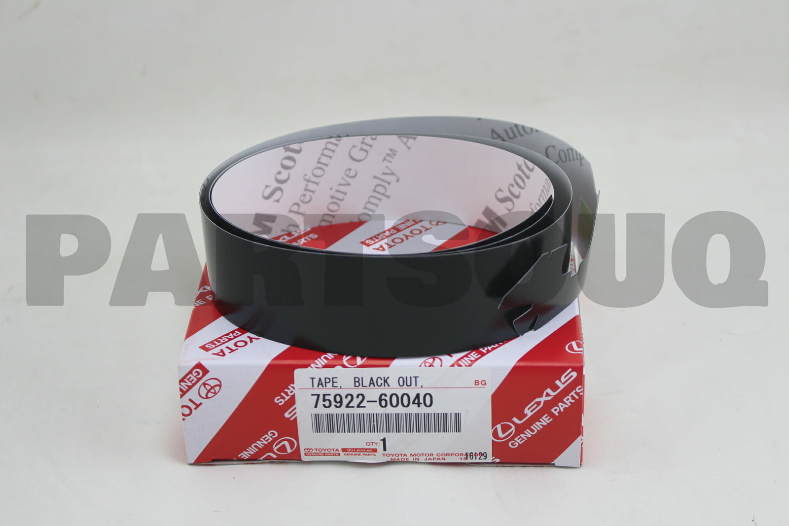 7592260040 Genuine Toyota TAPE, BLACK OUT, NO.1 LH 75922-60040 | eBay