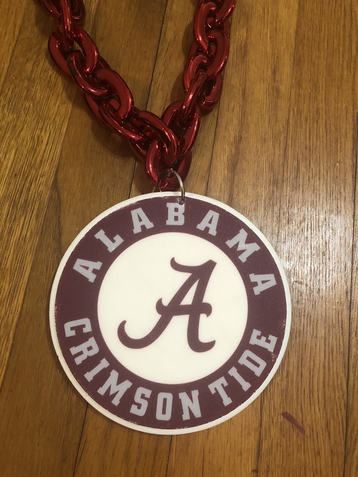 FanFave NCAA Alabama Crimson Tide 3D Fan Chain Foam Magnet Red Chain ...