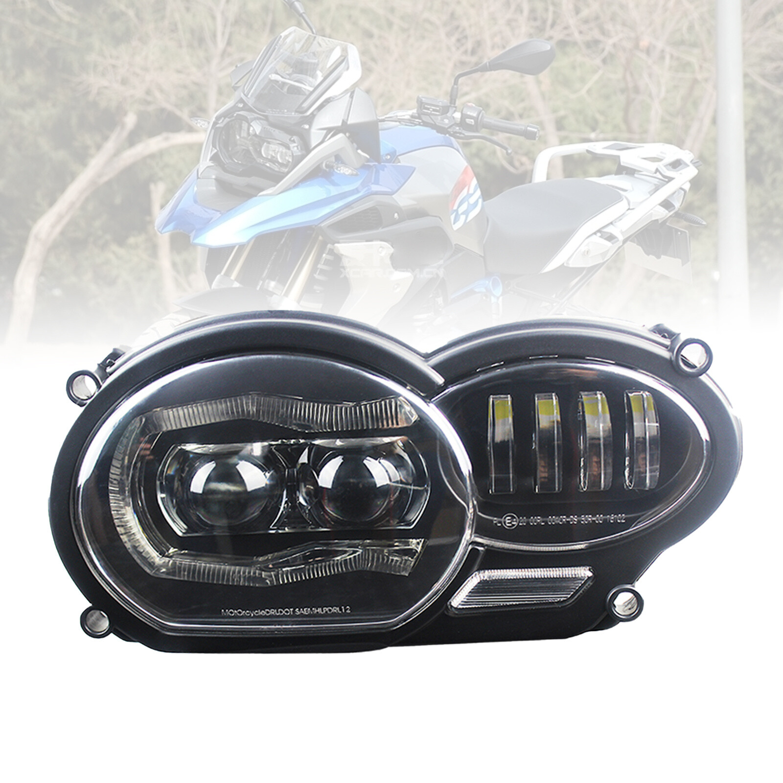 US For 2005-12 BMW R1200GS / 2006-2013 R1200GS ADV LED Headlight DRL Hi ...