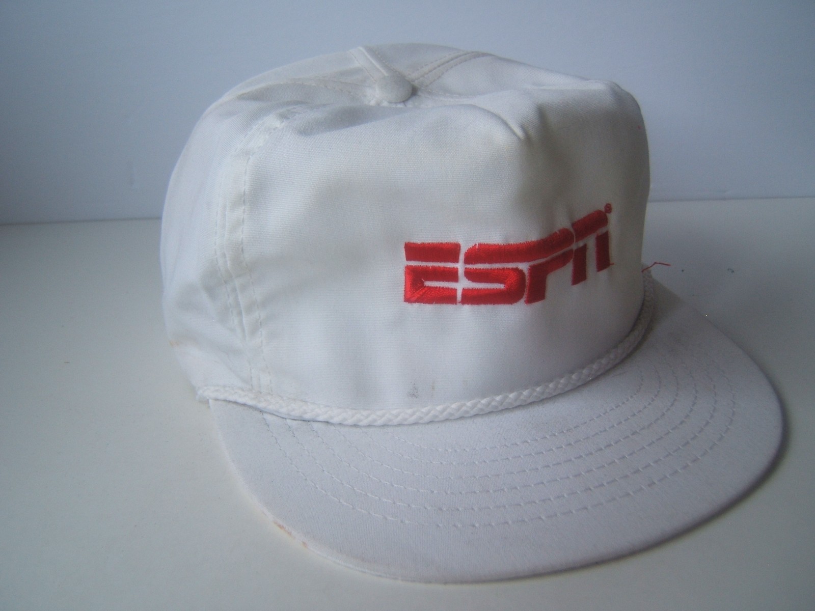 Vintage Swingster ESPN Hat White Snapback Baseball Cap w/ Tag Made USA ...
