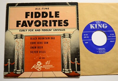 BLUEGRASS EP Curly Fox Fiddlin' Linvilles All Time Fiddle Favorites ...