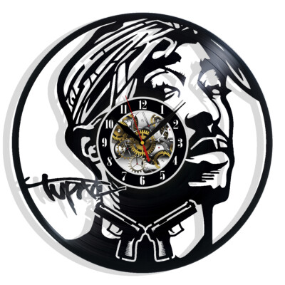 Tupac 2 Pac Vinyl Wall Clock Gift Birthday Holiday Art Home Room Decor ...