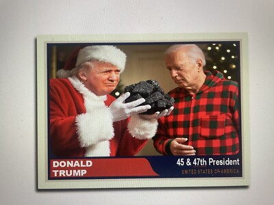 Donald Trump 2024 “Team Trump” Custom ACEO Card Lump Of Coal | eBay