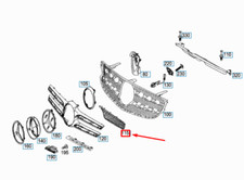 OEM MB GLC C253 Front Radiator Protective Grille Trim A2538880223 ...