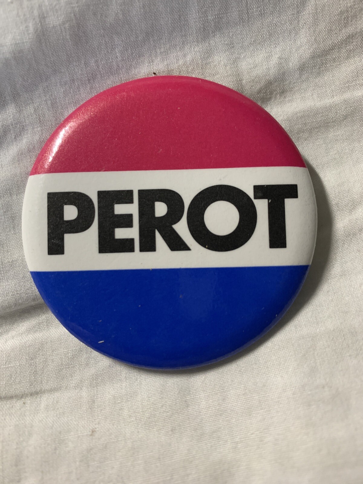 Ross Perot Round Campaign Button Pin | eBay