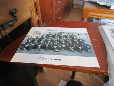 Sammy Baugh Washington Redskins Signed 8X10 Football Photo 1937 Champs ...