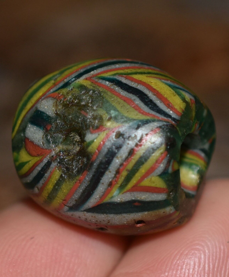 Ancient Medieval Islamic Fustat Fused Rod Morphia / Morfia Glass Bead ...