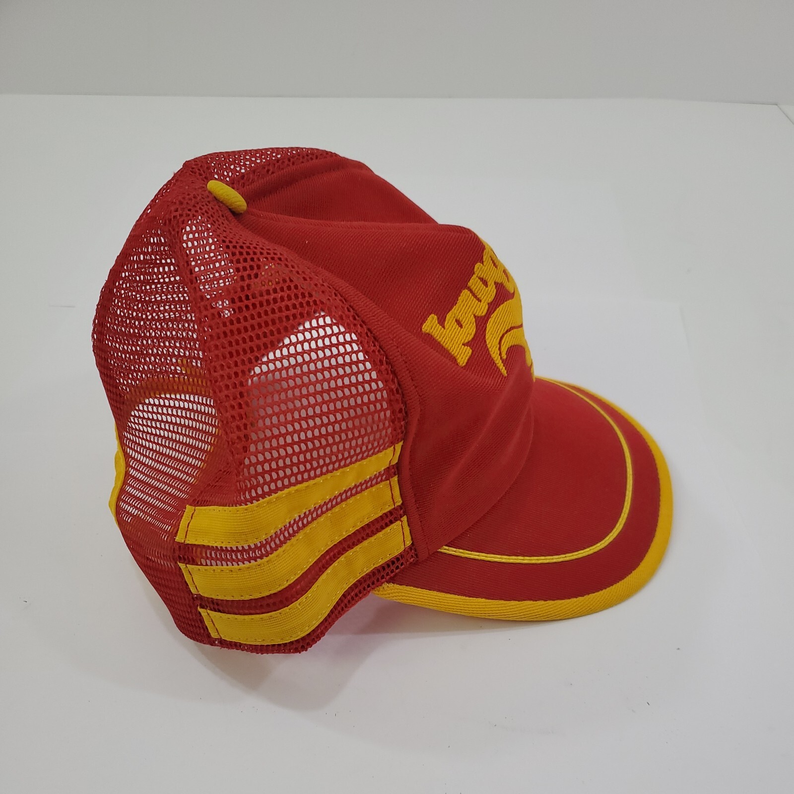 Vtg Iowa State Cyclones 3 Stripe Trucker Hat Snapback Mesh Cap USA | eBay