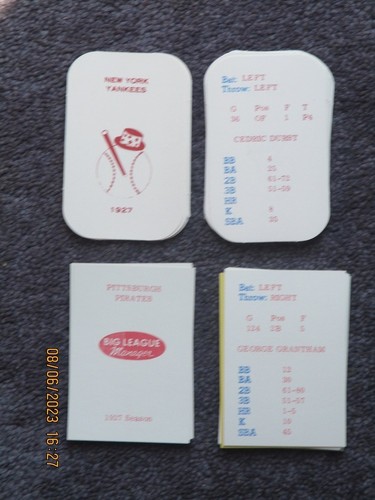 BLM Baseball 4 Great Teams of The Past. WS 1927/Yanks/Pitt/'48 Cleve ...