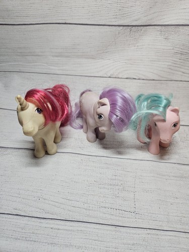 VTG My Little Pony TRIO-Original G1-1980s-Blossom, Banana Surprise ...