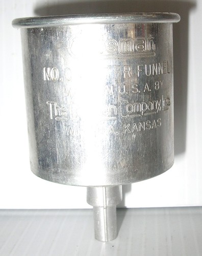 Vintage Coleman Filter Funnel, No. 0, Aluminum | eBay