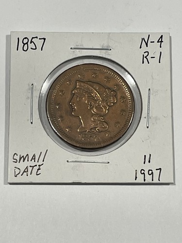 1857 Large Cent N-4 R-1 SMALL DATE | eBay