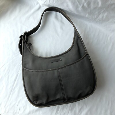Vintage Coach Ergo Neo Pocket Zip 6203 Dark Grey Shoulder Hobo Bag From ...