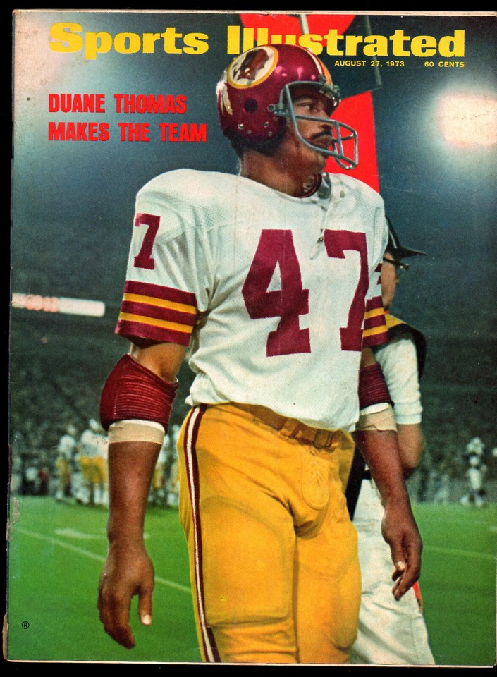 Sports Illustrated 1973 Washington Redskins Duane Thomas No Label ...