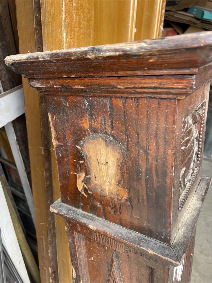 Bova antique carved Newell post 8 x 8 x 40.25 | eBay