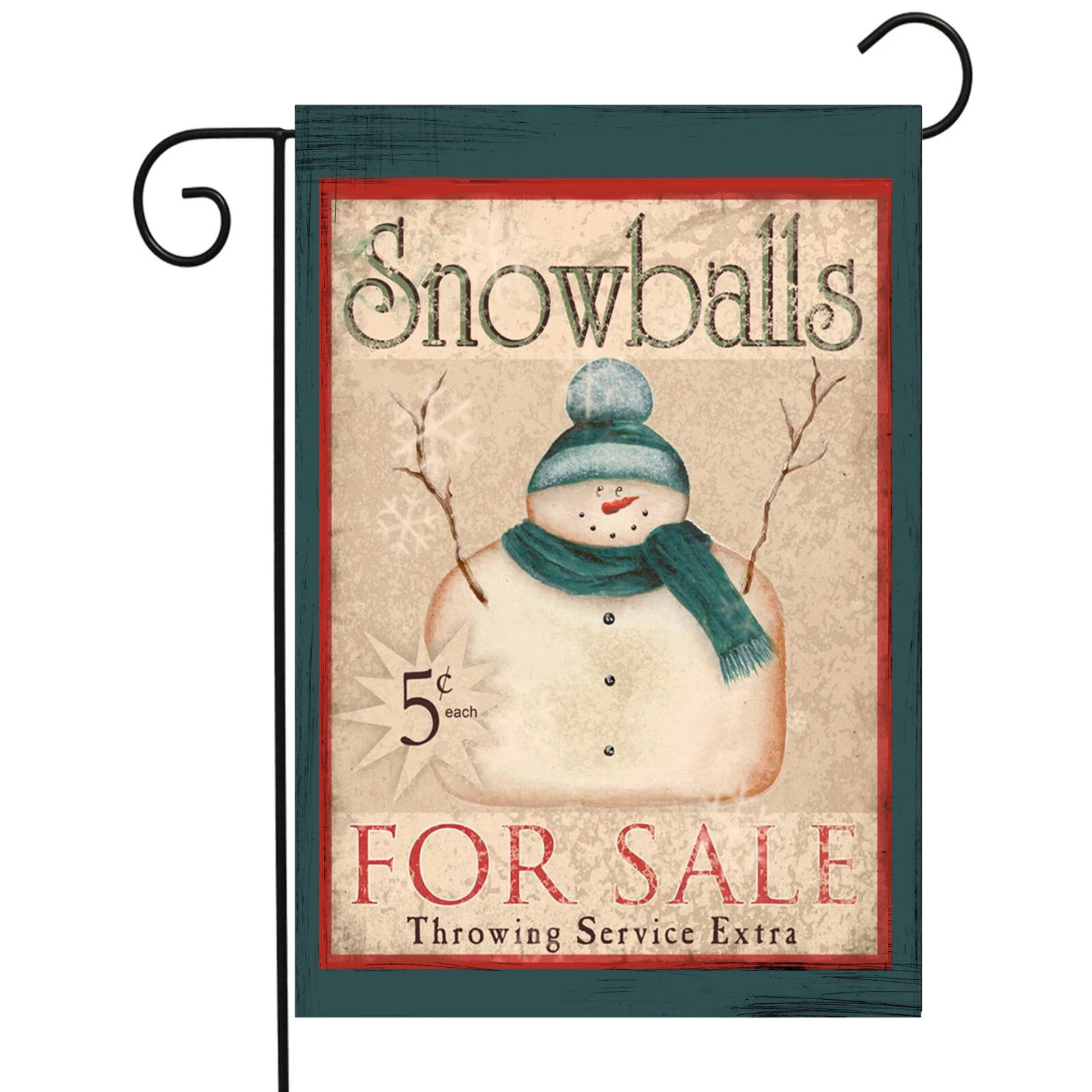 Flags Galore Snowballs For Sale Garden Flag Christmas w | eBay