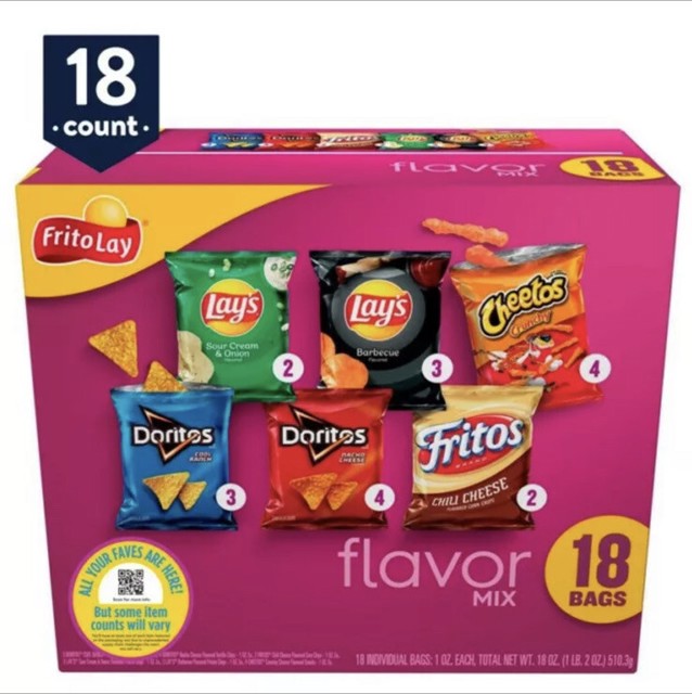 Frito-lay Mix Flavor Mix Multipack (Pack of 18) for sale online | eBay