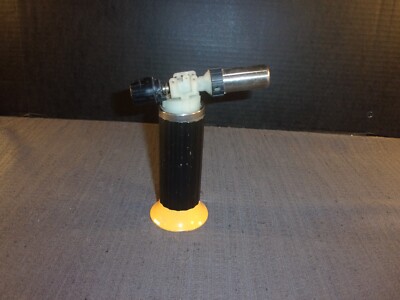 7.5X5 BLACK AND YELLOW SOLDERING HAND TORCH BUTANE BLOW TORCH CHEF | eBay
