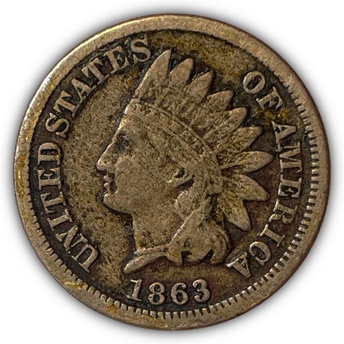 1863 Indian Head Cent Very Fine VF Coin #6320 | eBay